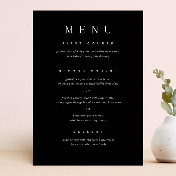 The Space Between Menus by Jessica Williams | Minted