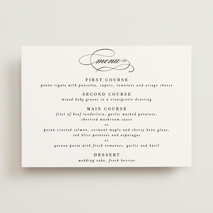 Charming Menus by AK Graphics | Minted