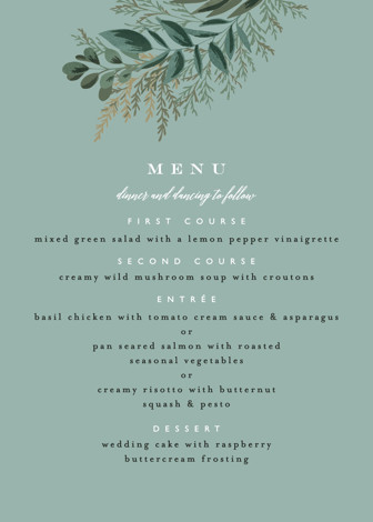 Forest Crest Menus by Alethea and Ruth | Minted