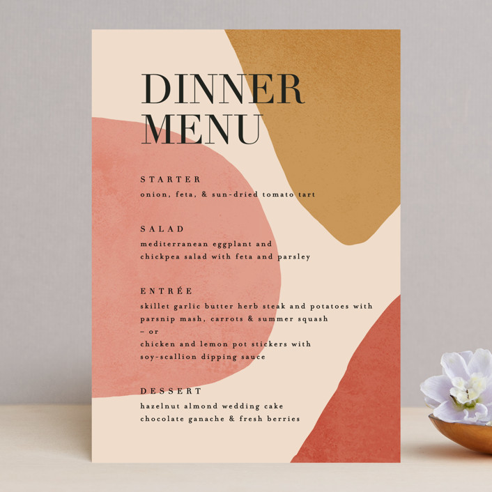 Galeria Menus by Kelly Schmidt | Minted