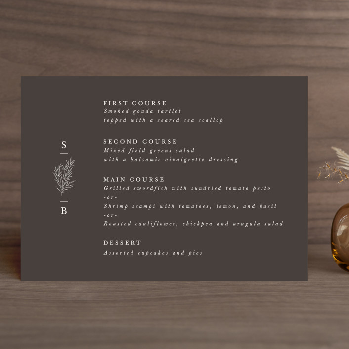 Herb Garden Menus by Sarah Brown | Minted