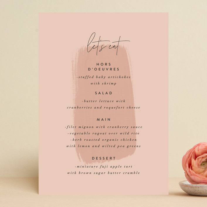 Script Menus by Nazia Hyder | Minted