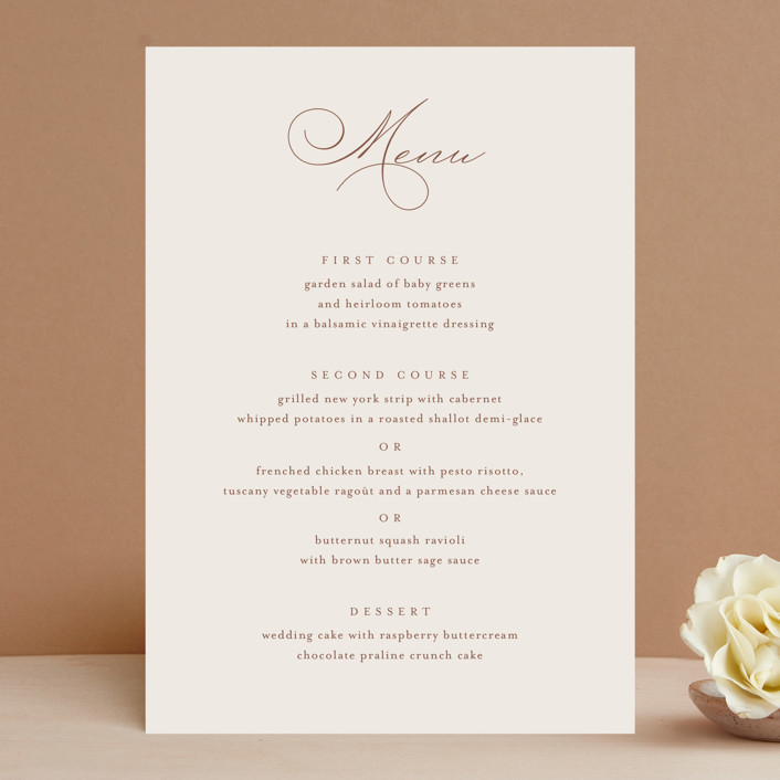 Wedding menu with guest name 60 photos - Astyledwedding.com