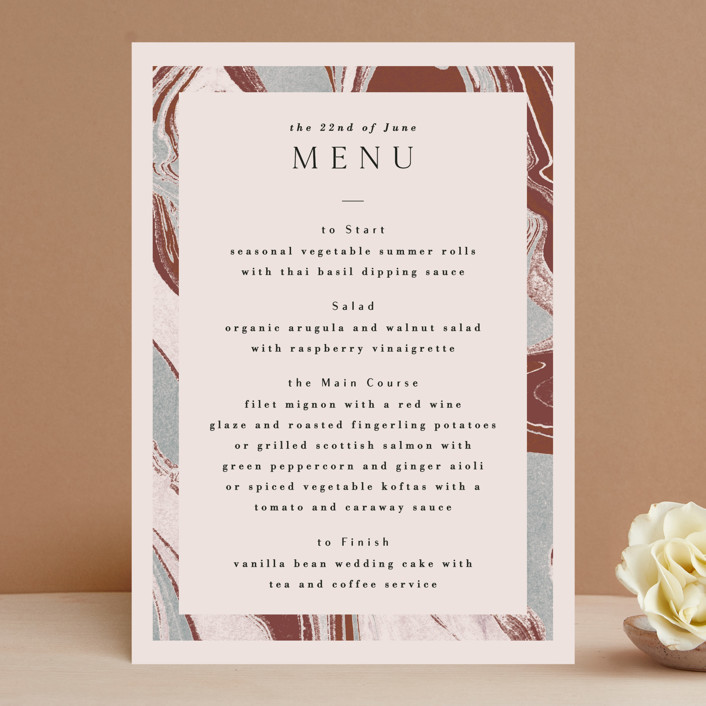 Jasper Menus by Everett Paper Goods | Minted