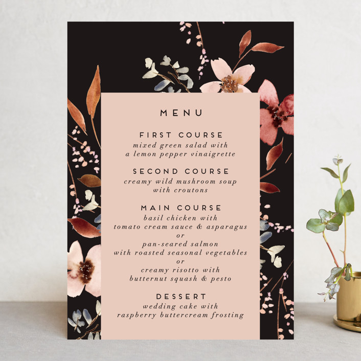 Silky Way Menus by Petra Kern | Minted