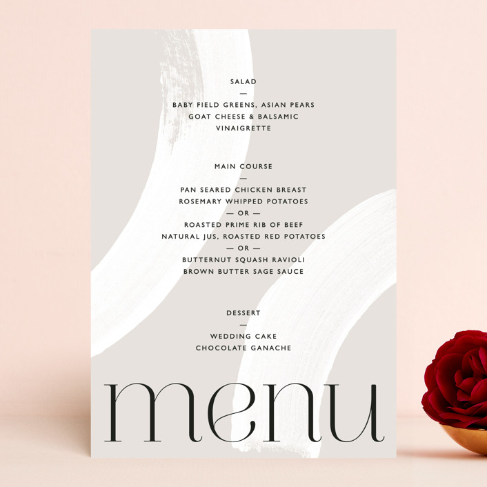 Swoon Menus by Lindsay Stetson Thompson | Minted