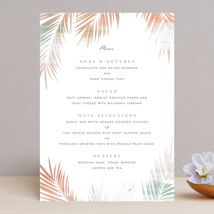 Painted Leaves Menus by Owl and Toad | Minted