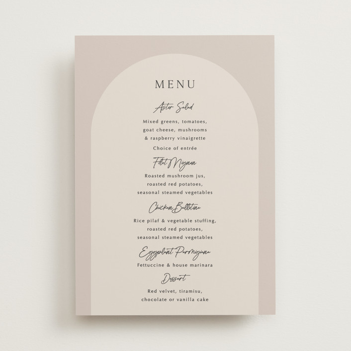 the arch Menus by Elly | Minted