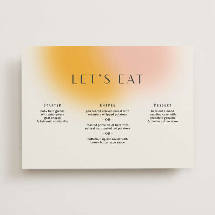 Blend Menus by Sarah Lenger | Minted
