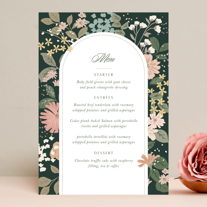 Garden at Blue Hill Menus by Jennifer Wick | Minted