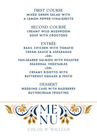 modern folk Menus by GeekInk Design | Minted