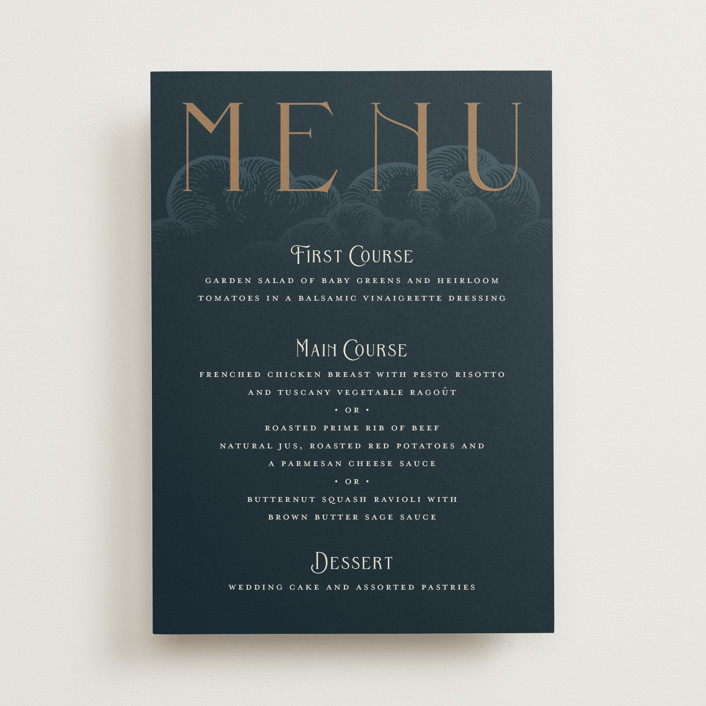 Deco Garden Menus by GeekInk Design | Minted