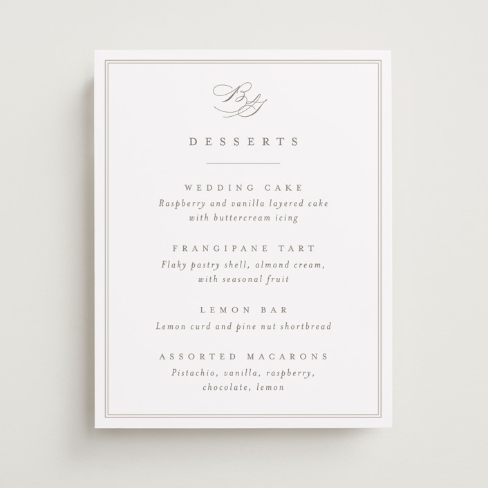 Overlapping Menu Signs by Amy Kross | Minted