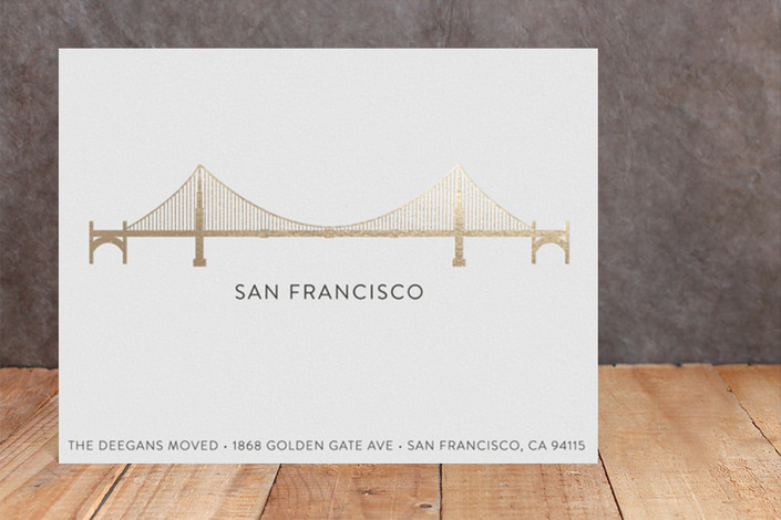 Landmark San Francisco Foil-Pressed Moving Announcements by Erin Deegan ...