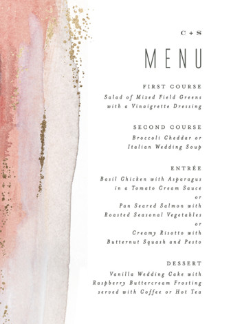 Painted Desert Foil-Pressed Menus by Hooray Creative | Minted