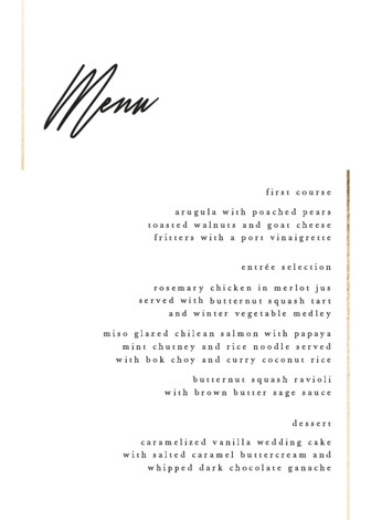 parallel lines Foil-Pressed Menus by Faith Dorn | Minted