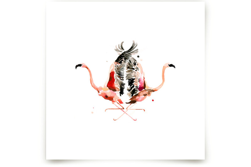 Family Crest: Flamingos Fine Art Prints by Betty Hatchett | Minted