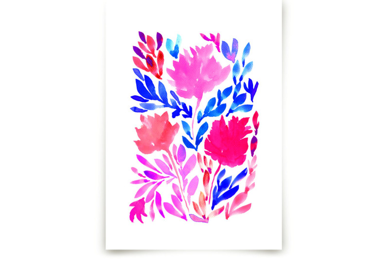 hand painted flowers_3A Fine Art Prints by Ramoncita - aticnomar | Minted