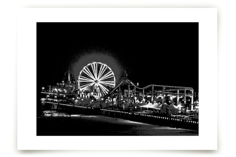 the pier at NIGHT Fine Art Prints by Gail Schechter | Minted
