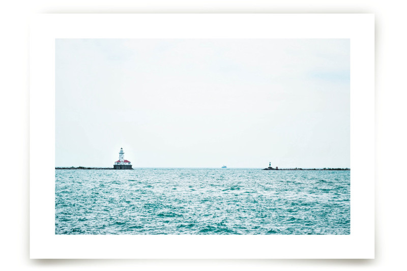 Minimal Lighthouse Fine Art Prints by Vicky Gu | Minted