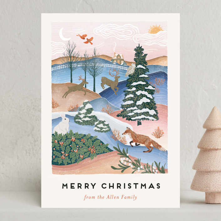 Winter Countryside Minted x The Met Holiday Cards by Shiny Penny Studio ...