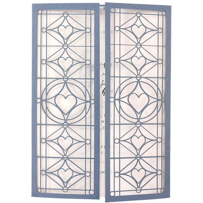 Gatefold Laser Cut Invitation Jackets with Vellum for 5x7 Card | Set of ...