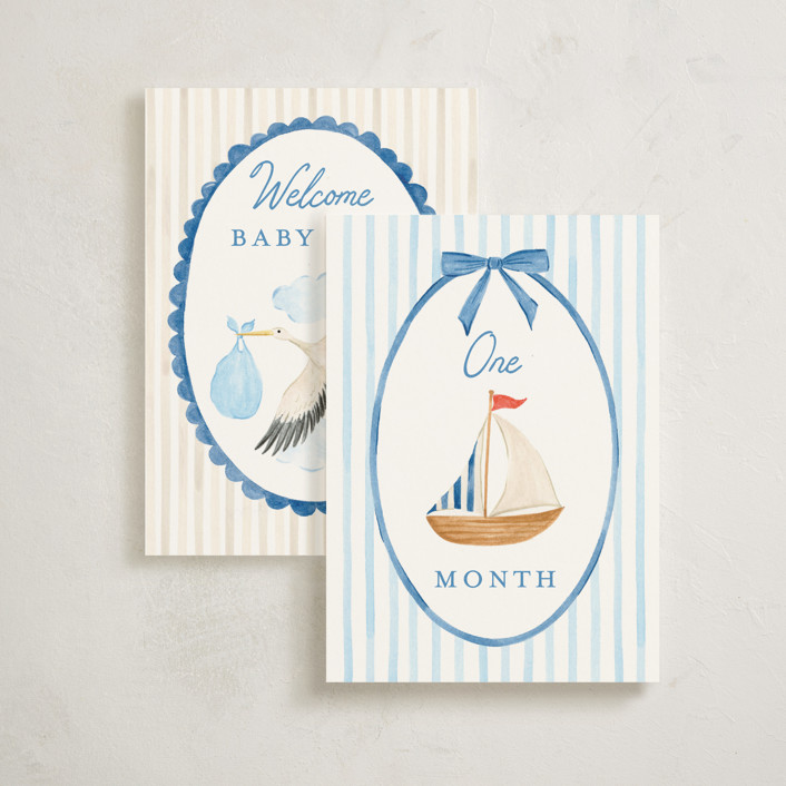 Journey Baby Milestone Cards by Sarah Knight | Minted