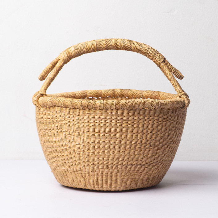 Kilika Natural Basket Medium Decorative Storage by AKETEKETE | Minted