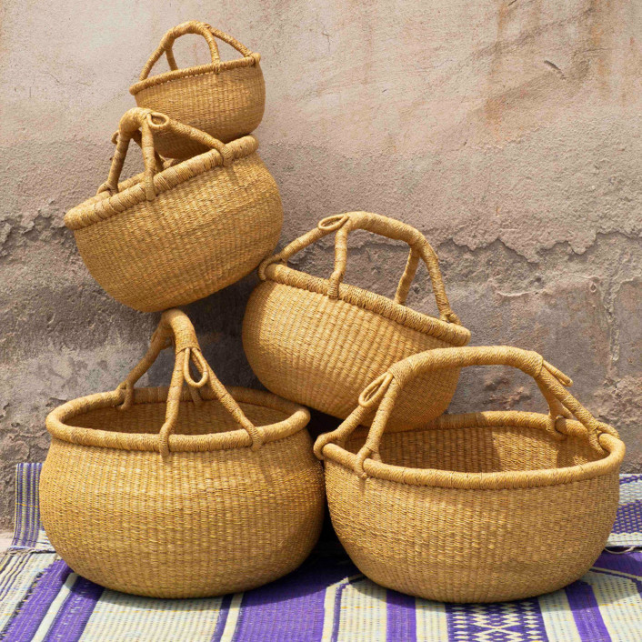 Kilika Natural Basket Set Decorative Storage by AKETEKETE | Minted