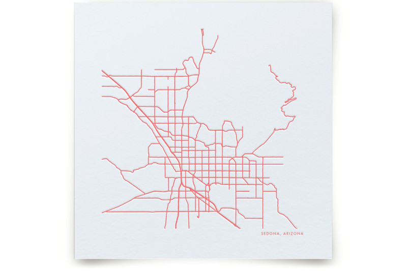 Custom Map Letterpress Art Custom & Commissioned Art by Minted | Minted