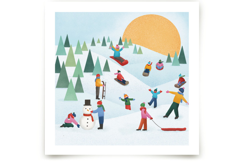 Winter Snow Day Fine Art Prints by Carey Copeland | Minted