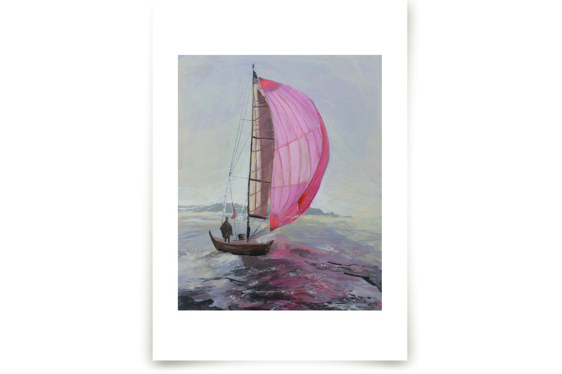 Pink Sail Fine Art Prints by Rachel Roe | Minted