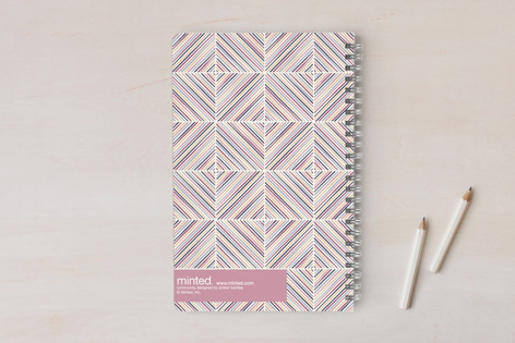 Herringbone Diamond Notes Notebook by Amber Barkle... | Minted