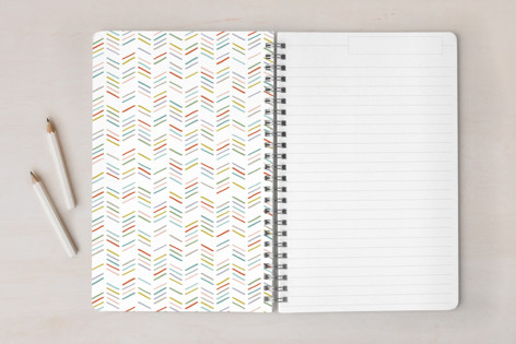 Drawn Herringbone Notes Notebook by Amber Barkley | Minted