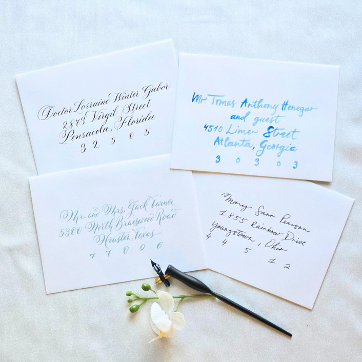 Custom Calligraphy Envelope Addressing- Calligraphy Services Only ...