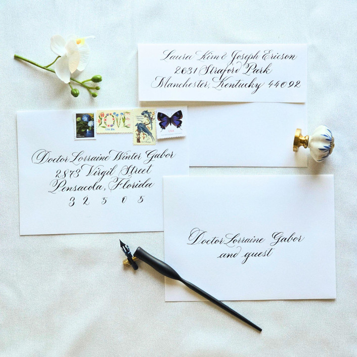 Custom Calligraphy Envelope Addressing- Calligraphy Services Only ...