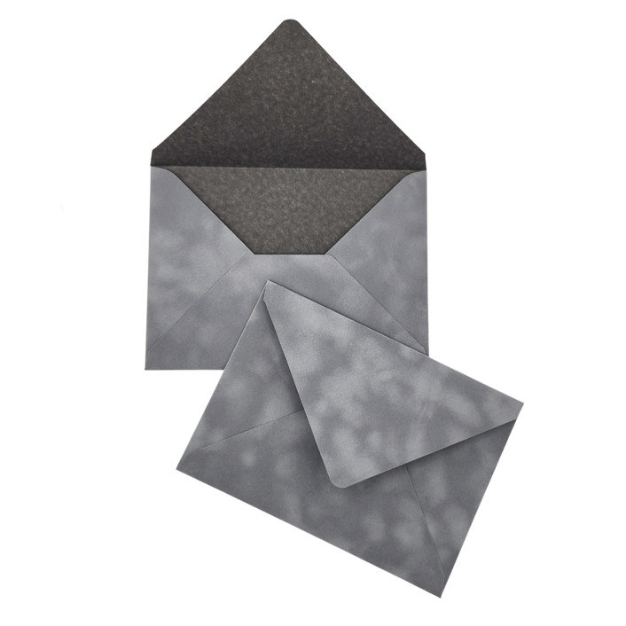 A7 Gray Velvet Envelopes (Set of 10) Envelopes by Caroline Russo | Minted