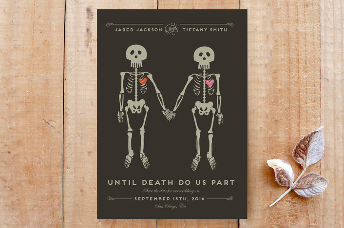 Until Death Males Custom Stationery by Katie Zimpel | Minted