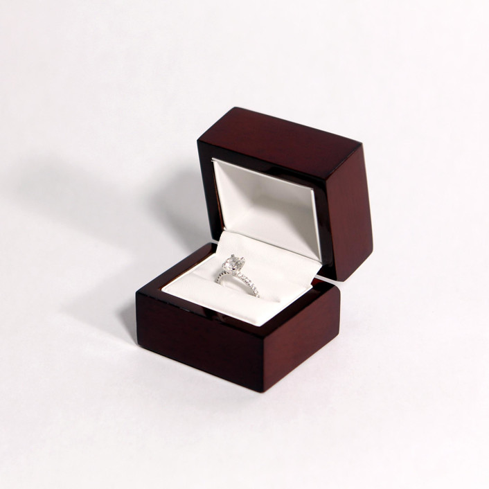 Classic Rosewood Ring Box Ring boxes by Soulmatebox | Minted