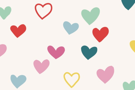 Little Hearts Gift Label Stickers by Amber Barkley | Minted