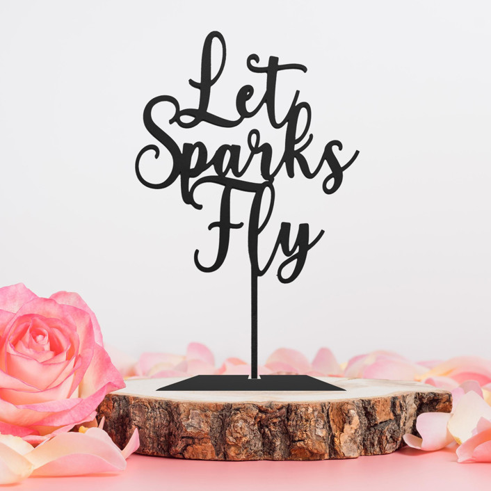 Let Sparks Fly - Love Is Sweet Sparkler Sign Wedding Signs by Rusted ...