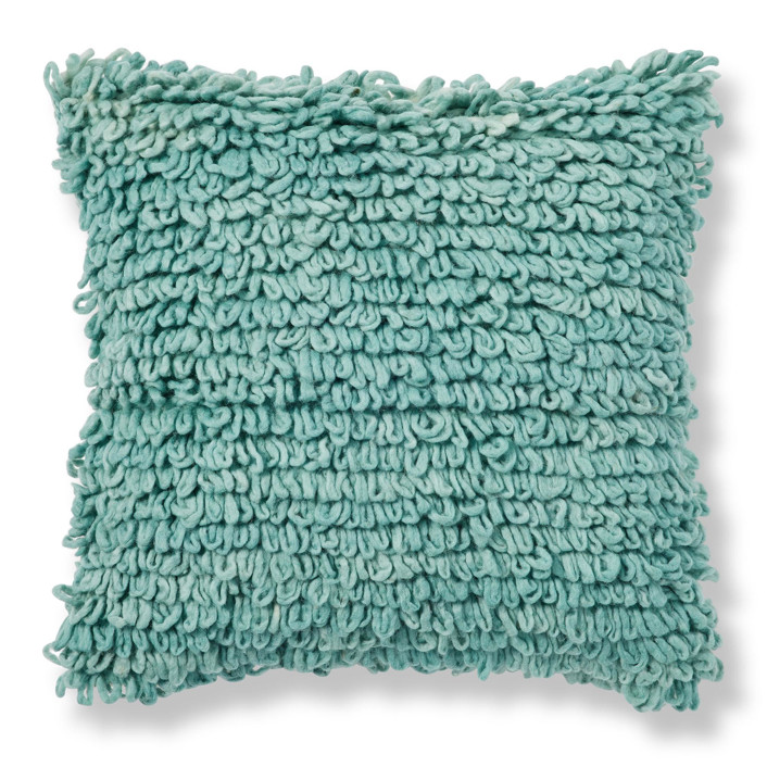 NIDO Handwoven Pillow - Jade Throw Pillows by Sien and Co | Minted
