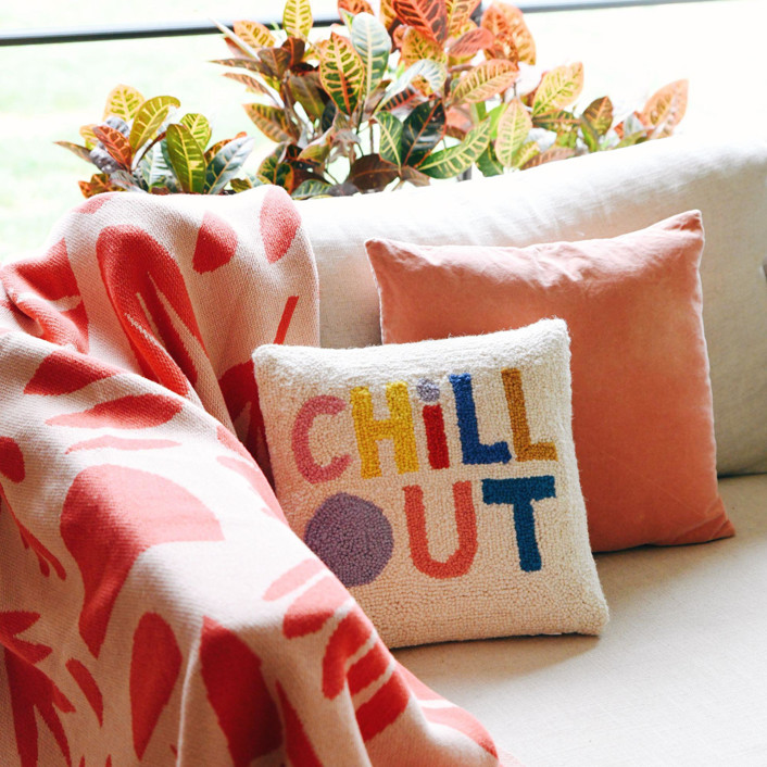Chill Out Hook Pillow Throw Pillows by Ampersand Design Studio | Minted