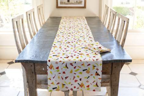 Confetti Bits Self Launch Table runners by sue pru... | Minted