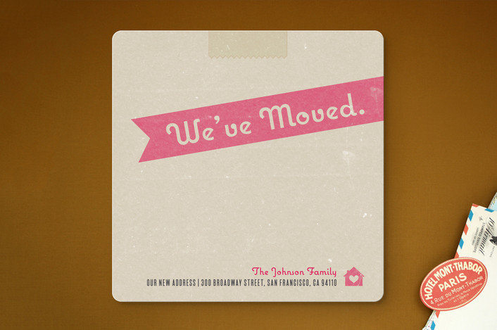 Moving Box Moving Announcements by Four Wet Feet S... | Minted