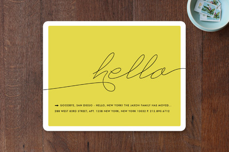 Hello Moving Announcements by Sara Hicks Malone | Minted