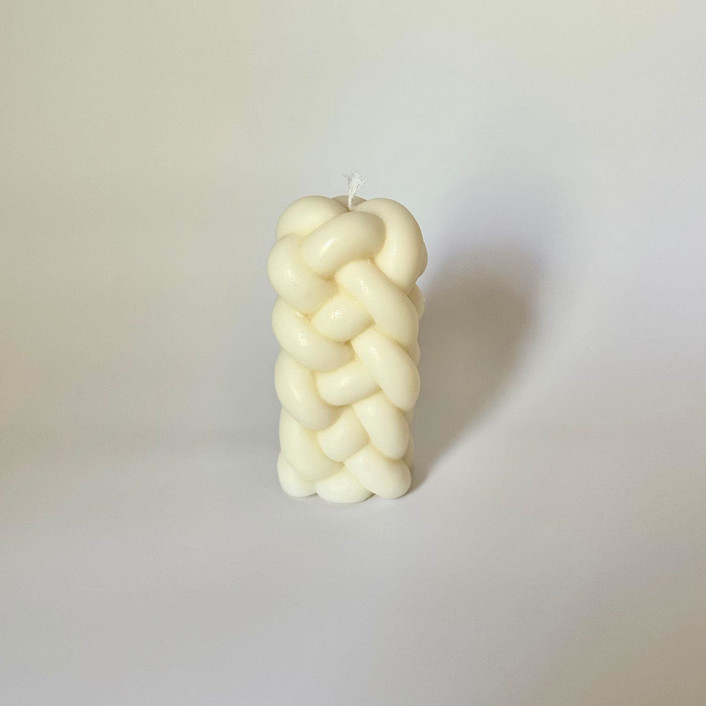 White Rope Candle Candles by Over By The Moon | Minted