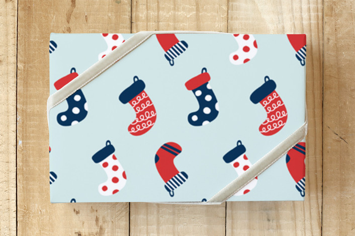 Stockings Wrapping Paper by Shirley Lin Schneider | Minted