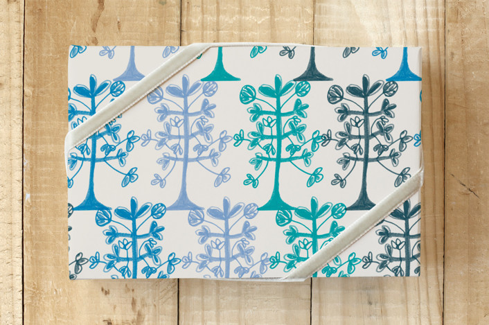 night trees lines Wrapping Paper by Bethania Lima | Minted