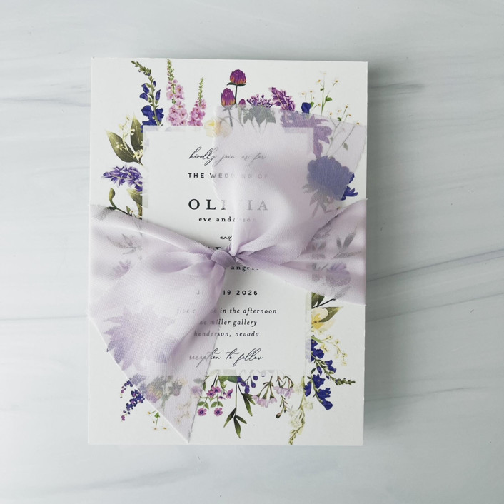 2" Signature Sheer Ribbon - Pale Lavender Ribbons by Honey Silks Co ...